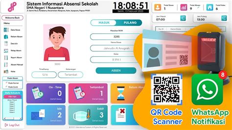 Aplikasi Absensi Siswa Sekolah Terbaru Berbasis Vba Excel Youtube