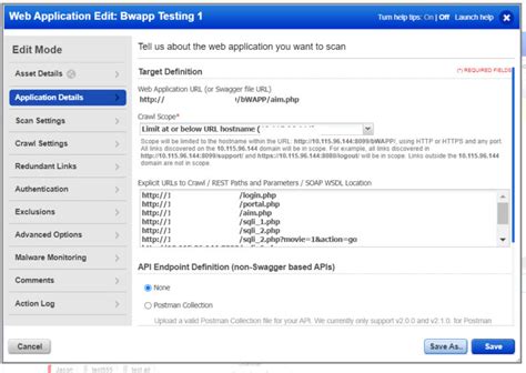 Optimizing A Web Application Security Scan For Bwapp Qualys Security Blog