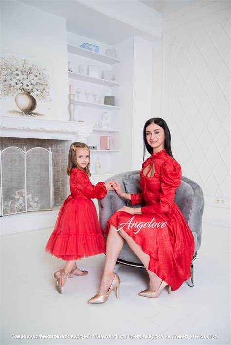 Mommy And Me Matching Dresses For Christmas Party Mother And Daughter