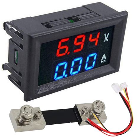 Moduł panelowy 2w1 woltomierz amperomierz 100V 50A 13732376513 oficjalne archiwum Allegro
