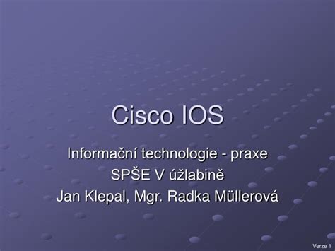 PPT Cisco IOS PowerPoint Presentation Free Download ID