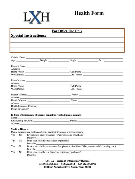 Fillable Online Age Weight Height Sex Fax Email Print Pdffiller