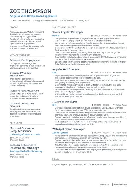 Angular Developer Resume Example Free To Edit Ats Friendly Pdf 2025 Angular Developer Resume Example Free To Edit Ats Friendly Pdf 2025