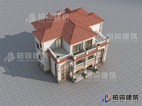 三层欧式别墅设计图纸全套bz3636简欧风格设计图 柏竣建筑