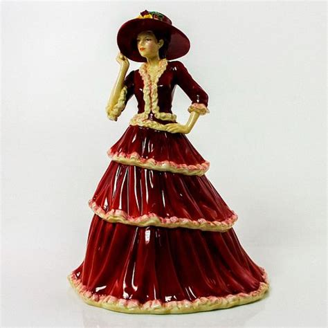 Lady In Red Prototype Colorway Royal Doulton Figurine Sold At