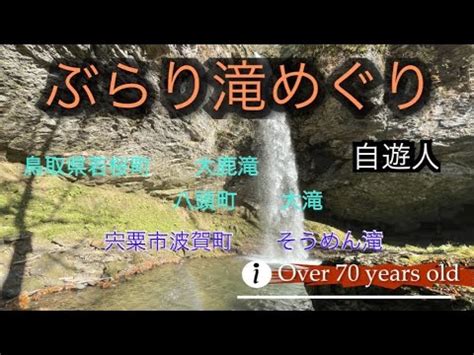 ぶらり滝めぐり 鳥取県若桜町 大鹿滝八頭町大滝宍粟市波賀町 そうめん滝 YouTube