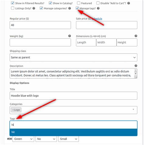 How To Add Categories And Tags At The Variation Level Iconic