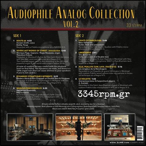 Audiophile Analog Collection Vol 2 Vinyl Lp 180gr Hq