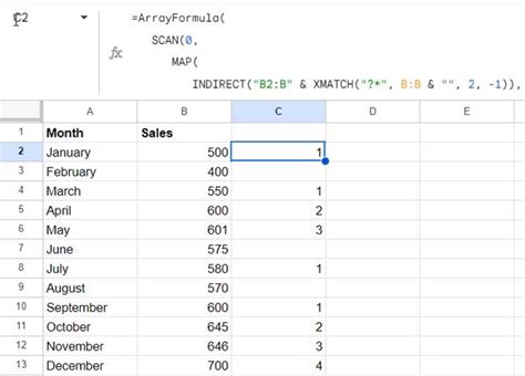 Highlight Data Spikes Consecutive Increases In Google Sheets