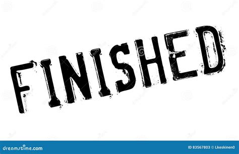 Finished Stamp Rubber Grunge Stock Illustration Illustration Of
