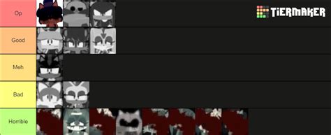 Sonic Exe The Disaster Character EXEs Included Tier List Community