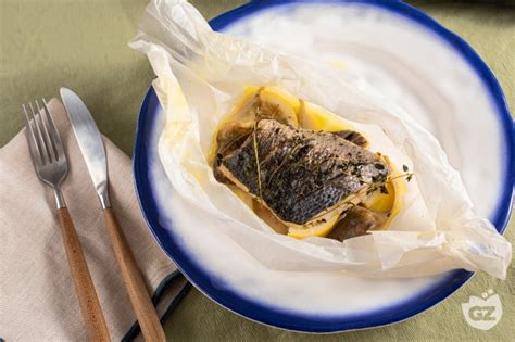 Sea Bass En Papillote Italian Recipes By Giallozafferano