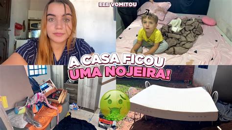 CHEGA 5 DIAS SEM LIMPAR TAVA UM NOJO FAXINA PESADA NA CASA