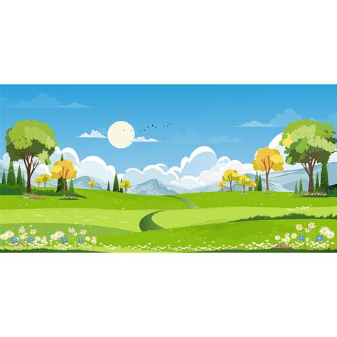 Download Grassland Weadow Sunny Royalty Free Stock Illustration