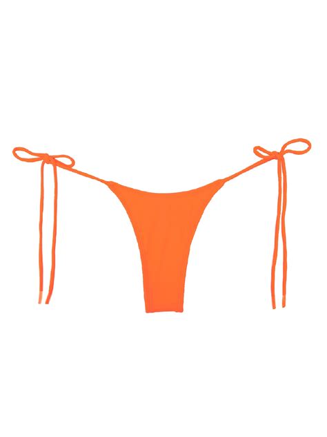 Neon Orange Bathing Suit Orange Thong Bikini Set Tinye Swimwear