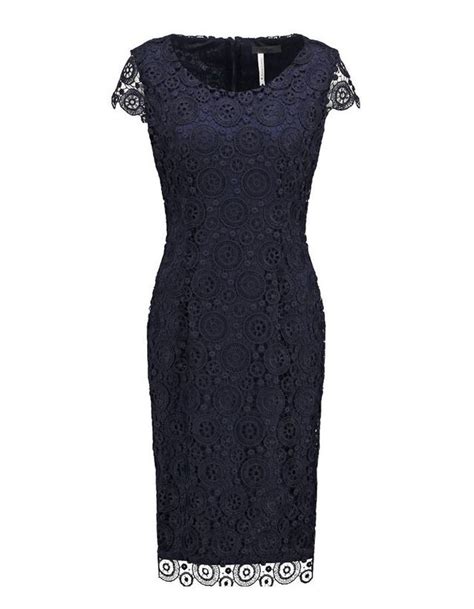 Robe Fourreau En Dentelle Bleu Marine 31 Robes Fourreau Pour Un