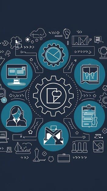 Business Process Management And Workflow Automation Flowchart Gears