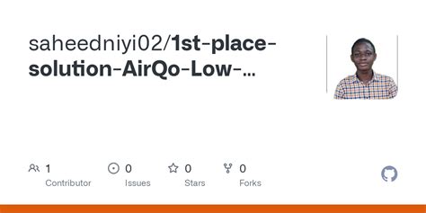 Github Saheedniyi021st Place Solution Airqo Low Cost Air Quality Monitor Calibration Challenge
