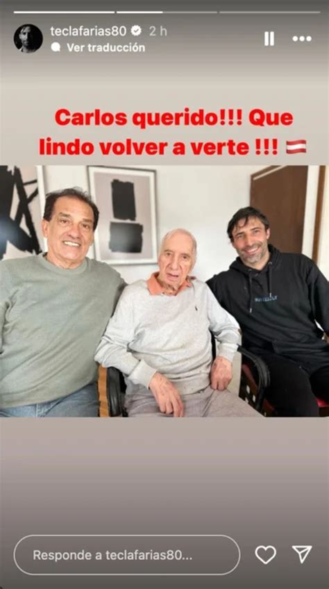 Apareció Una Nueva Foto De Carlos Bilardo Dos Exjugadores Lo Visitaron