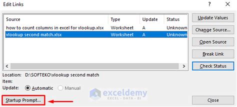 This Workbook Contains Links To Other Data Sources Error In Excel 2