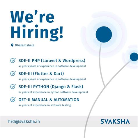 Svaksha Technologies On Linkedin Seniorroles Hiringnow