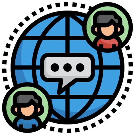 Icono De Comunicacion Global Surang Lineal Color