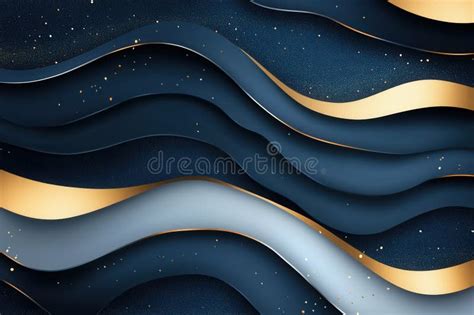 Dynamic Wave Like Structures Create A Professional Backdrop For Political Discourse In Navy And