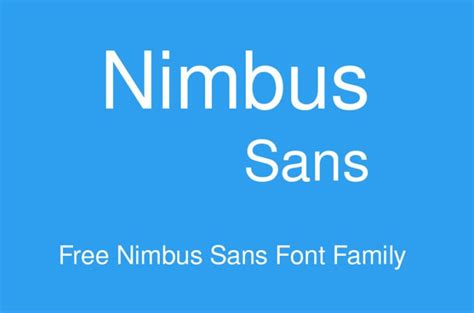 Nimbus Sans Font Creative Fonts