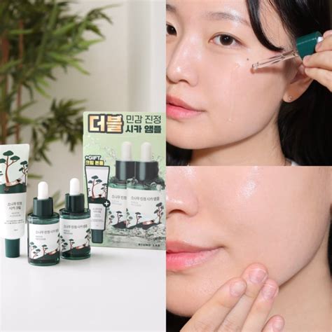 올리브영 시카앰플 추천 여드름 피부진정 루틴 라운드랩 소나무 진정 시카 앰플 후기 네이버 블로그