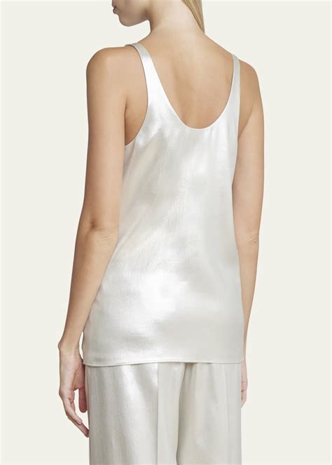 Chloe Scoop Neck Silk Tank Top Bergdorf Goodman