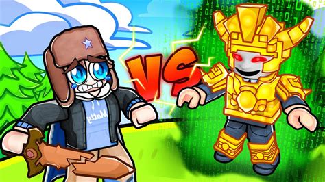 I 1v1 D The Most Overpowered Hacker Roblox Bedwars Youtube
