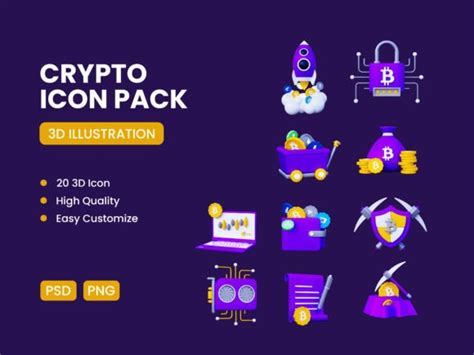 3d Crypto Currency Icons Pack Graphic By Haris Nugroho · Creative Fabrica