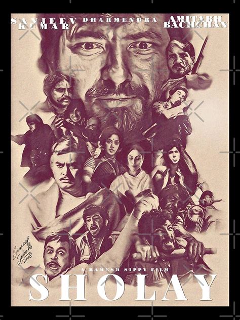 Sholay Poster For Sale By Sansahota Redbubble
