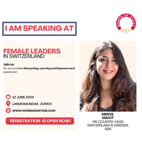 I Am Excited And Honored To Take Part Today In Women On Stage®‘s Event In Zurich I Look Forward