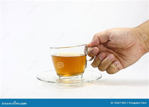 Holding A Glass Of Tea Stock Image Image Of Background 126671403