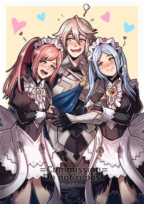 Corrin Corrin Felicia And Flora Fire Emblem And 1 More Drawn By