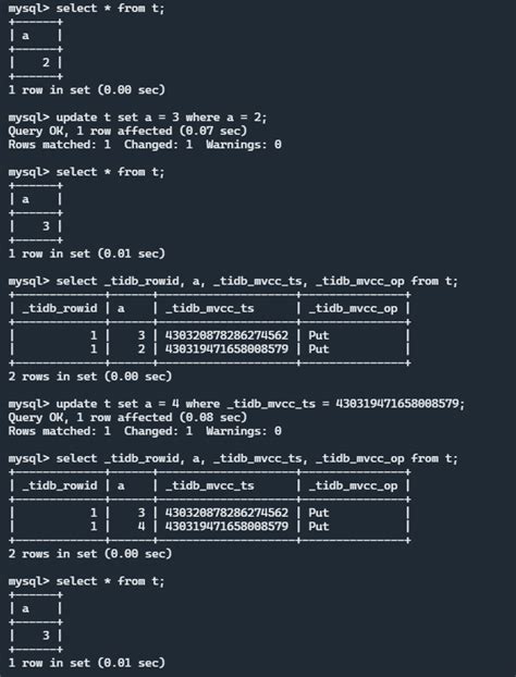 Tidb Flashback Mvcc Query