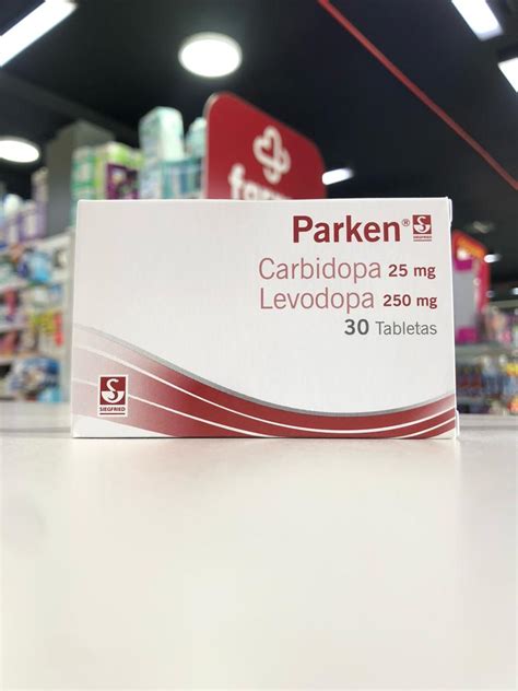 PARKEN CARBIDOPA 25MG LEVODOPA 250MG 30TABLETAS SIEGFRIED Farma Depot