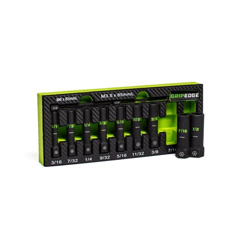 Rpt Socket Extractor Set 9 Pc 1 4 Drive Sae Deep Gripedge Tools