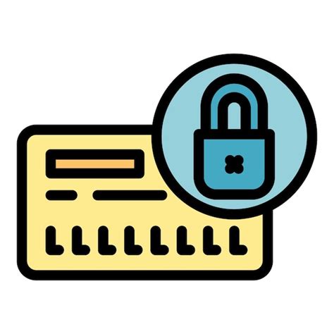 Premium Vector Secured Bank Card Icon Outline Vector Data Secure