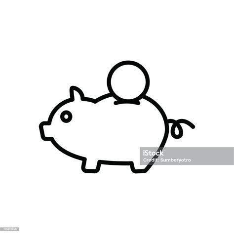 圖示存錢罐圖示向量圖向量圖形及更多互聯網圖片 互聯網 付錢 保安 Istock