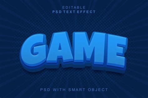 Premium Psd Game 3d Text Effect