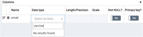 What Should Be The Data Type Of Field Email In Postgresql Database In