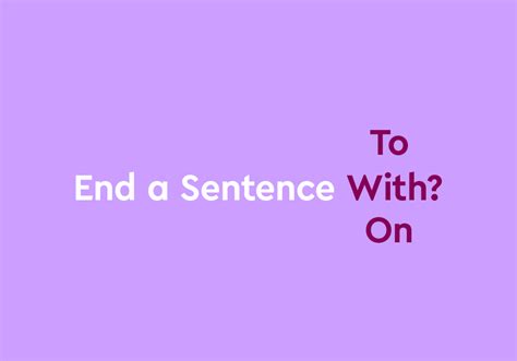 Can You End A Sentence With A Preposition