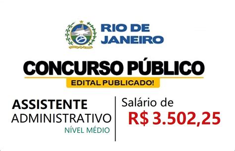 Aberto Concurso Público No Rj Para Níveis Médio E Superior Com Salários