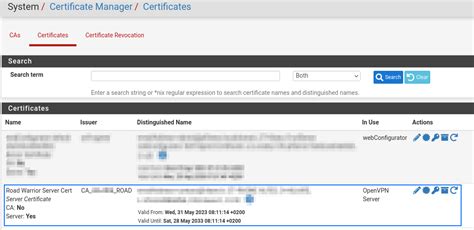 Renew Certificat Openvpn Server Netgate Forum