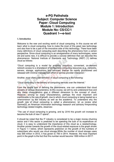 1467017923 CC Mod1 Q1 E Text E PG Pathshala Subject Computer Science