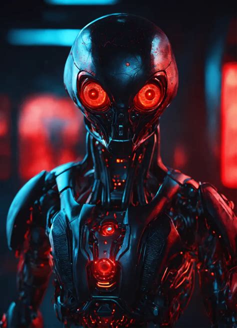 Lexica Black And Red Robot