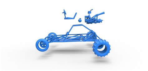 3d Printed Diecast Old School Sand Rail Buggy Scale 1 25 By