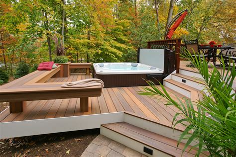 Decks Around Hot Tub Ideas